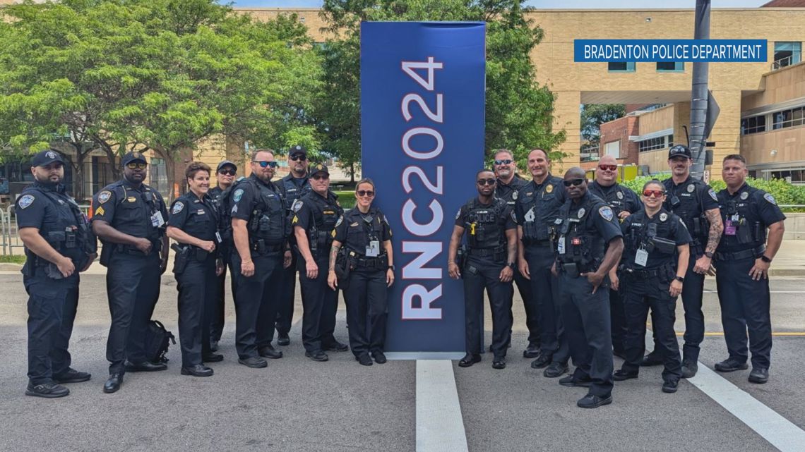 Bradenton, Palmetto police deployed to RNC | wtsp.com