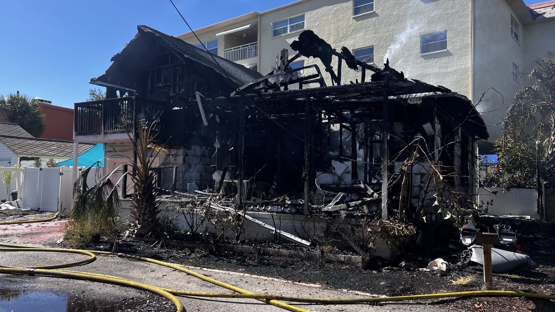 Treasure Island house fire is under control, officials say | wtsp.com