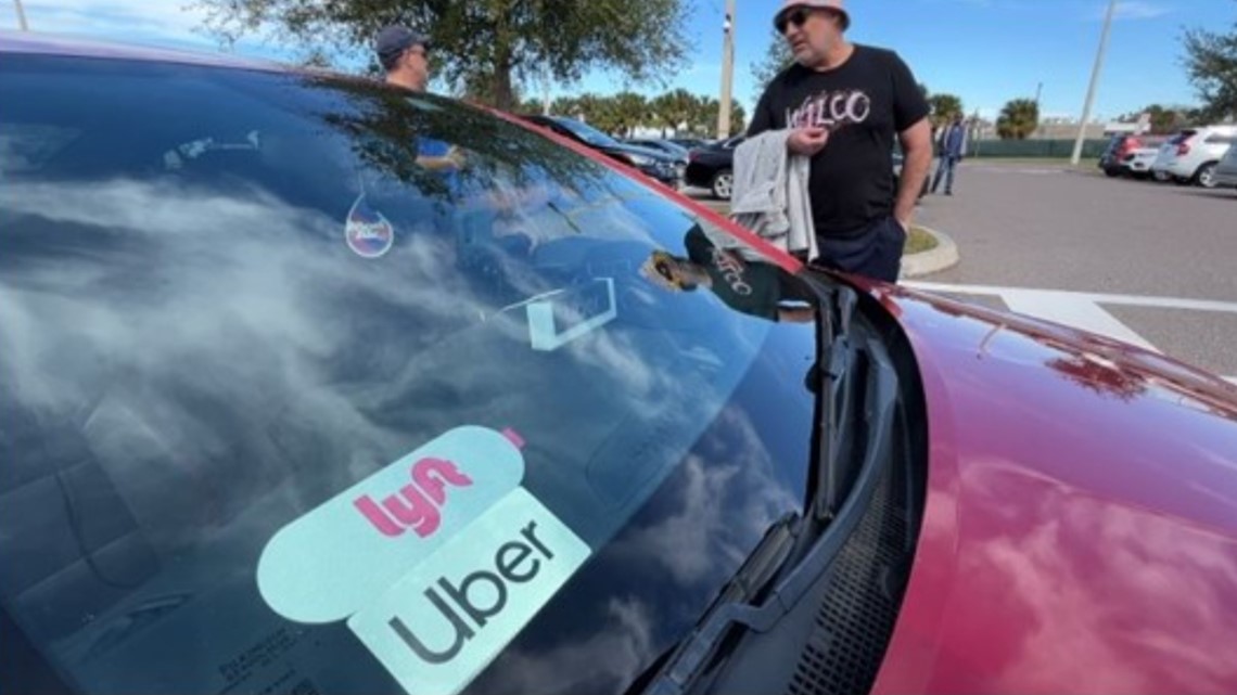 Tampa Uber, Lyft and Doordash drivers hold Valentine's Day strike ...