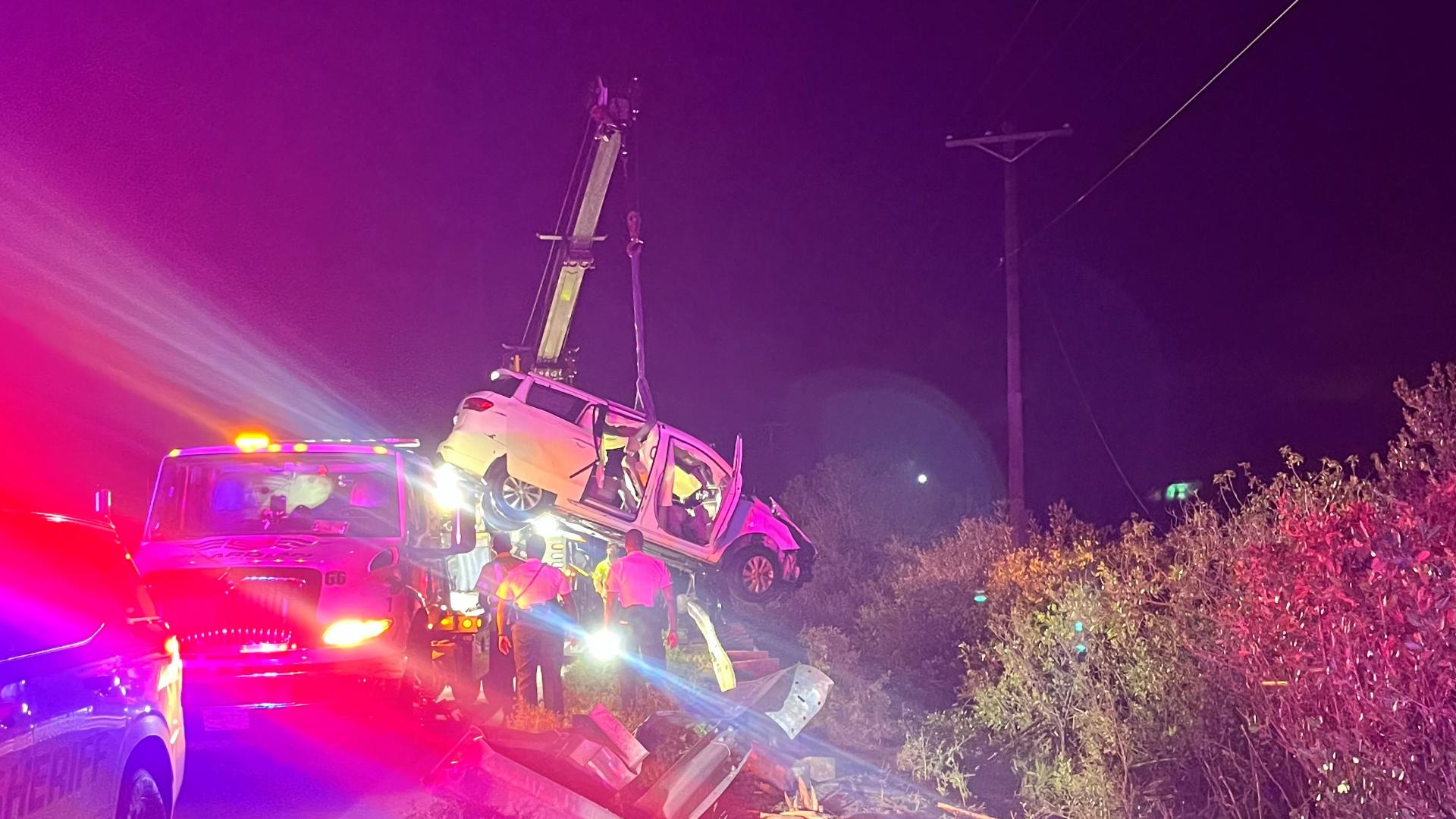 FHP searching for driver who crashed unregistered car in creek | wtsp.com