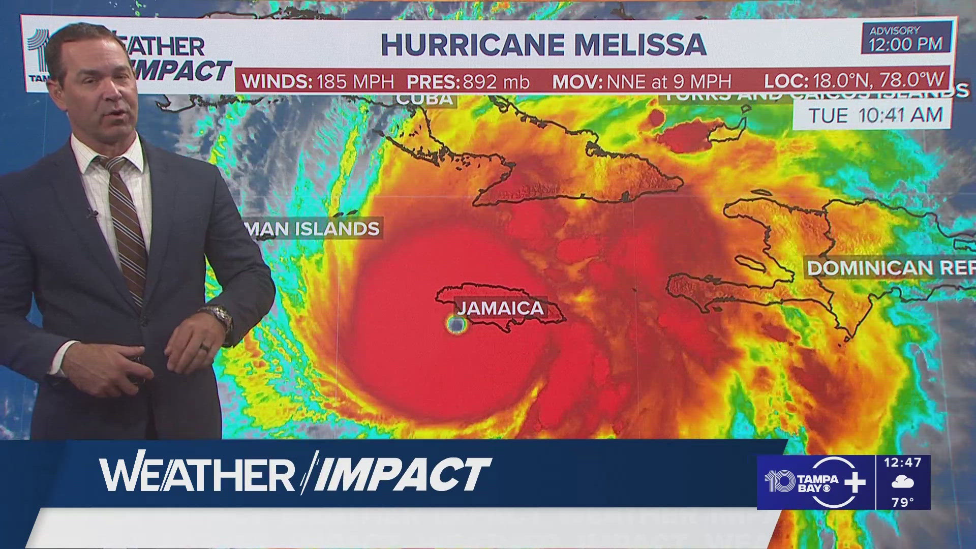 Hurricane Melissa is the 3rd strongest Atlantic hurricane ever recorded ...
