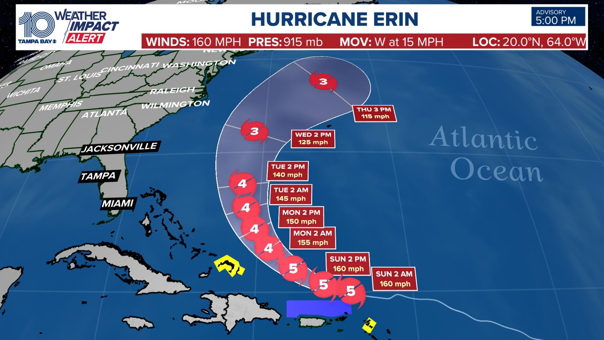 Florida meteorologists track Hurricane Erin | wtsp.com