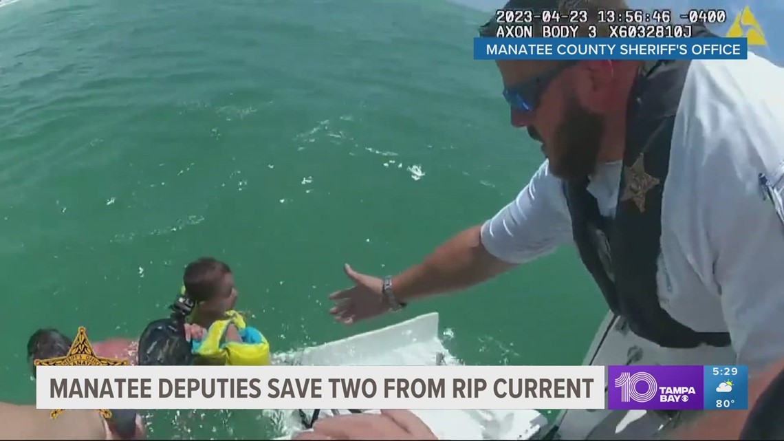 Father, son rescued from rip current at Anna Maria Island | wtsp.com