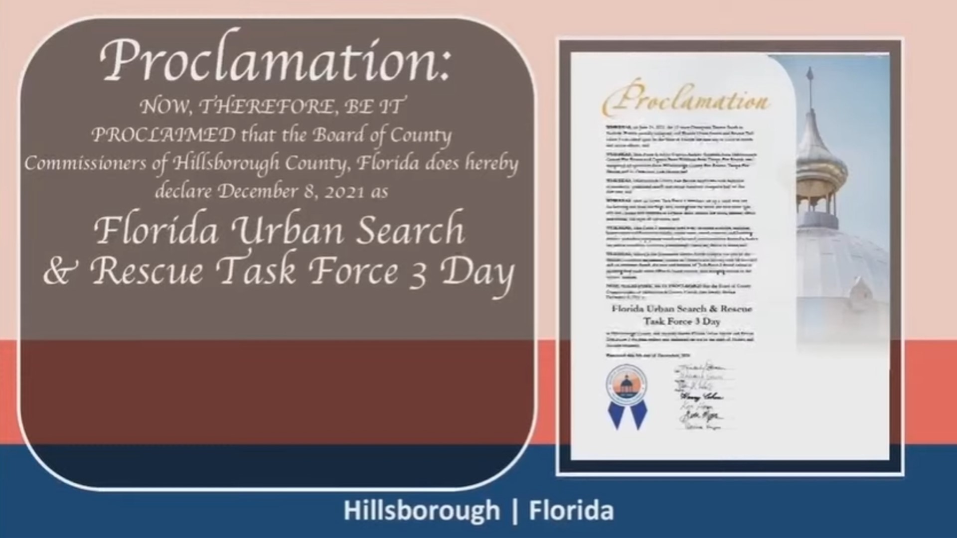 Tampa first responders honored for rescues at Surfside collapse | wtsp.com