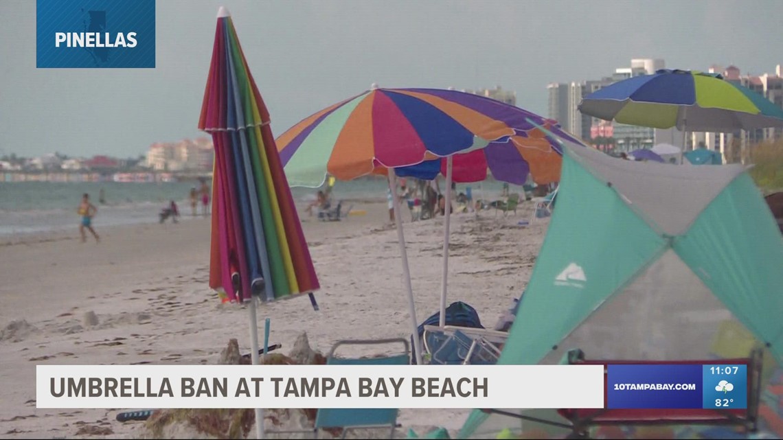 You could be fined for having an umbrella on one Tampa Bay beach | wtsp.com You could be fined for having an umbrella on one Tampa Bay beach | wtsp.com