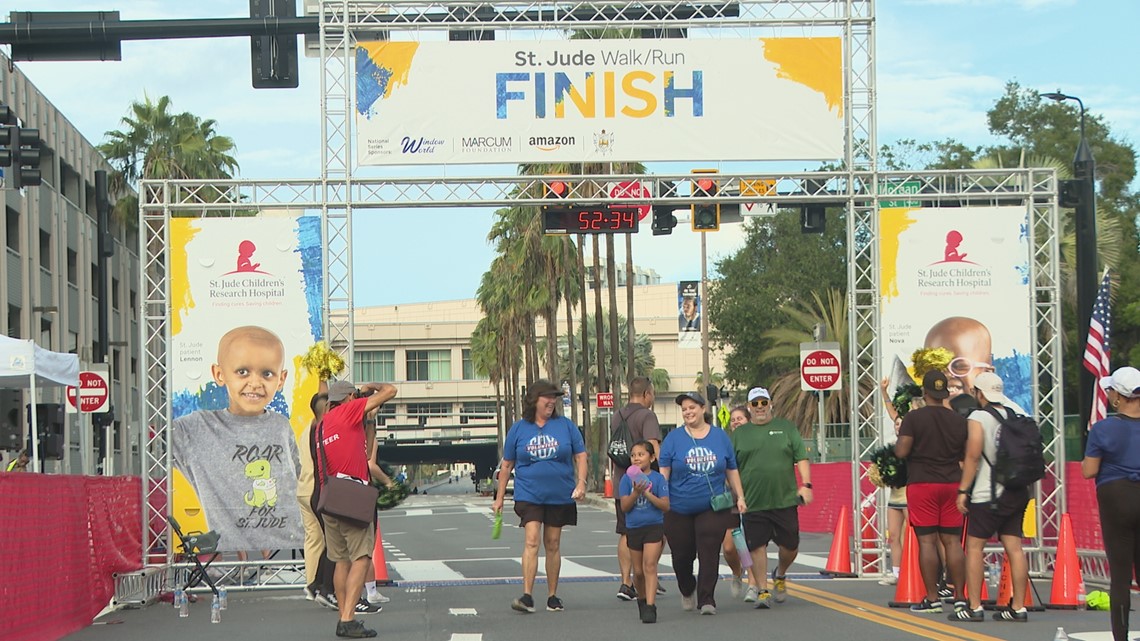 1,500 people walk, run to raise money for St. Jude in downtown Tampa ...