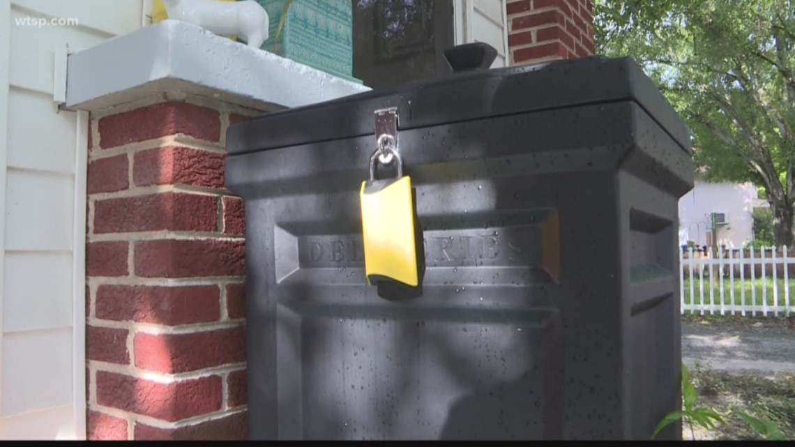 Box Lock prevents porch pirates from stealing packages | wtsp.com