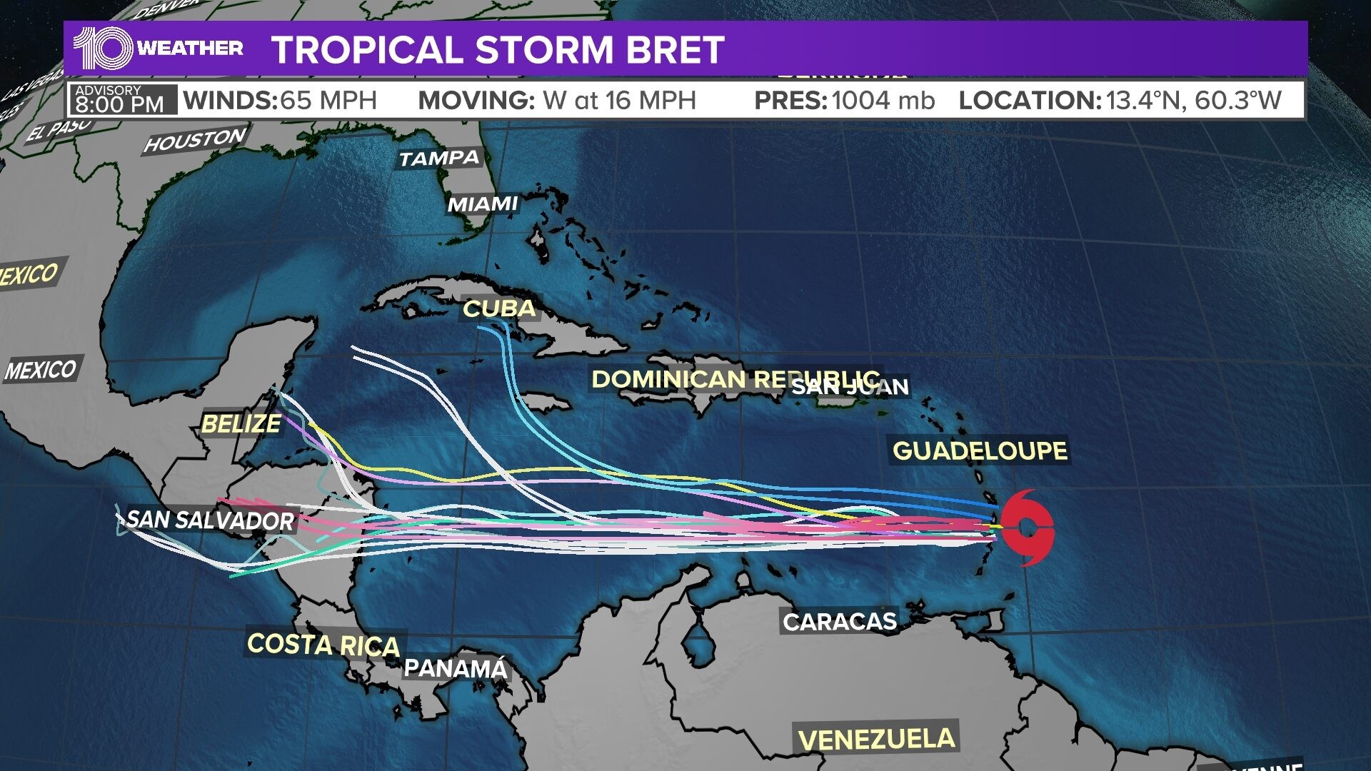 Tropical Storm Bret moves closer to Caribbean islands | wtsp.com