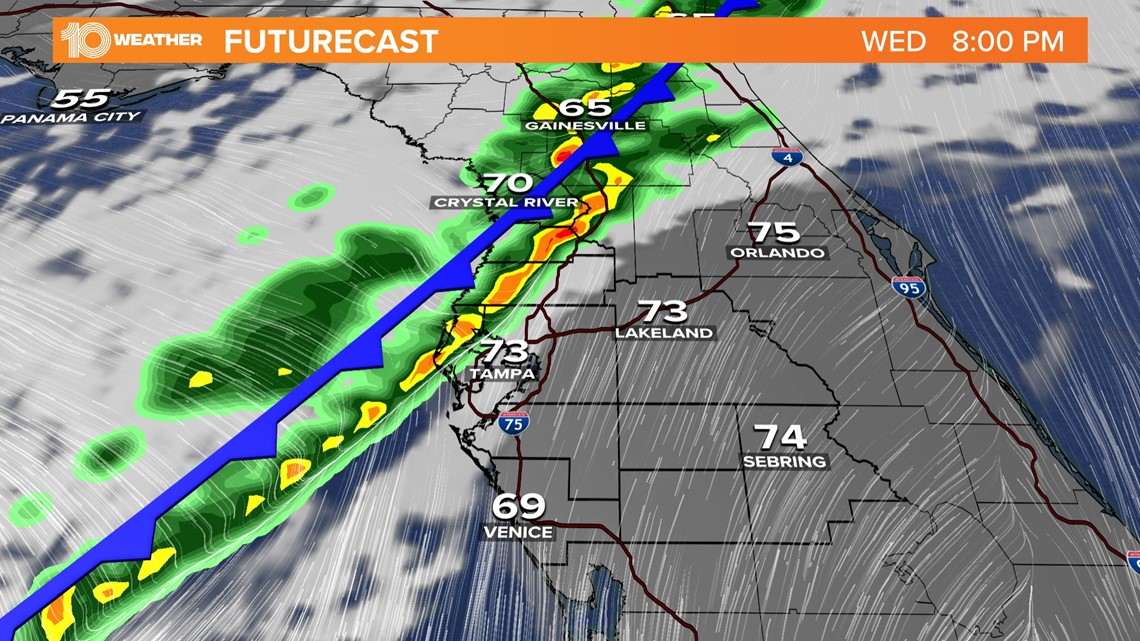 Tampa Bay weather: Cold front to bring storms | wtsp.com