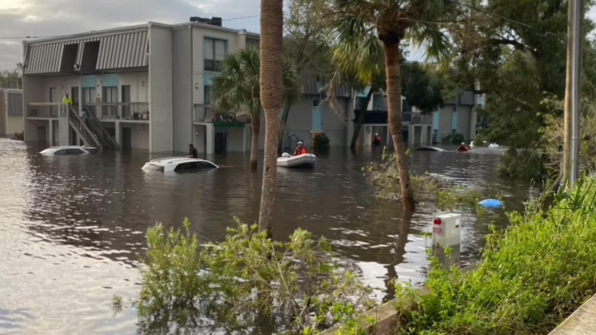 500 rescued from neck-deep water at apartment after Milton | wtsp.com