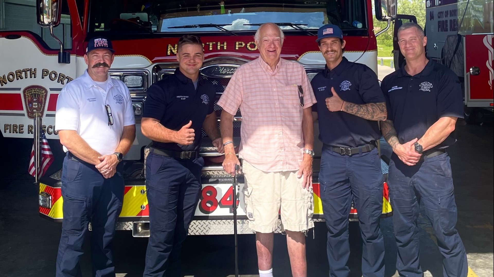 Man meets North Port firefighters who saved his life | wtsp.com