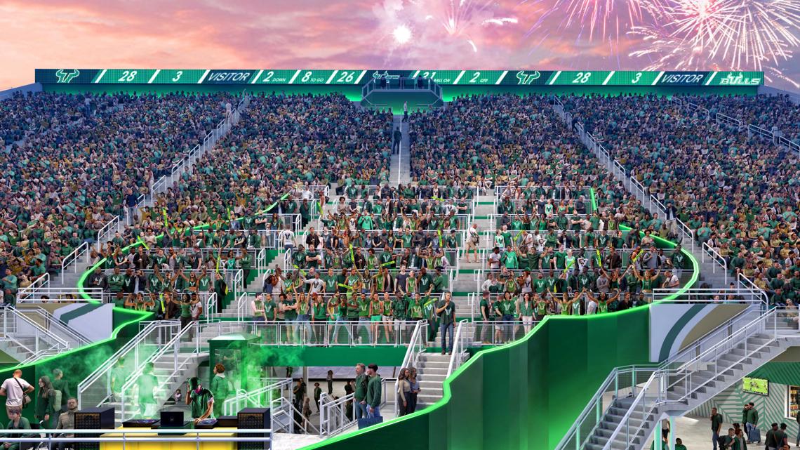 USF unveils new renderings of first-ever campus football stadium | wtsp.com