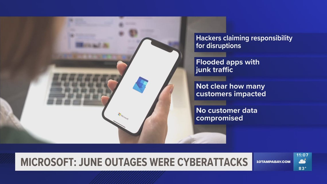 Microsoft says early June outages were cyberattacks | wtsp.com