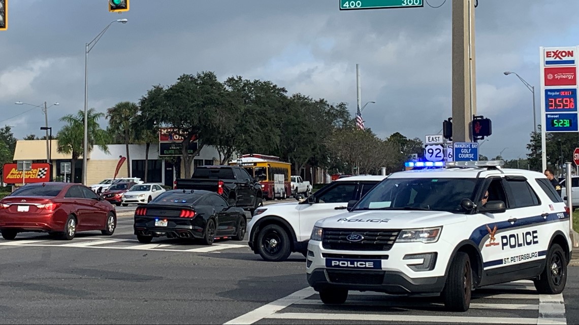 SUV crashes into St. Pete police cruiser on 4th Street | wtsp.com