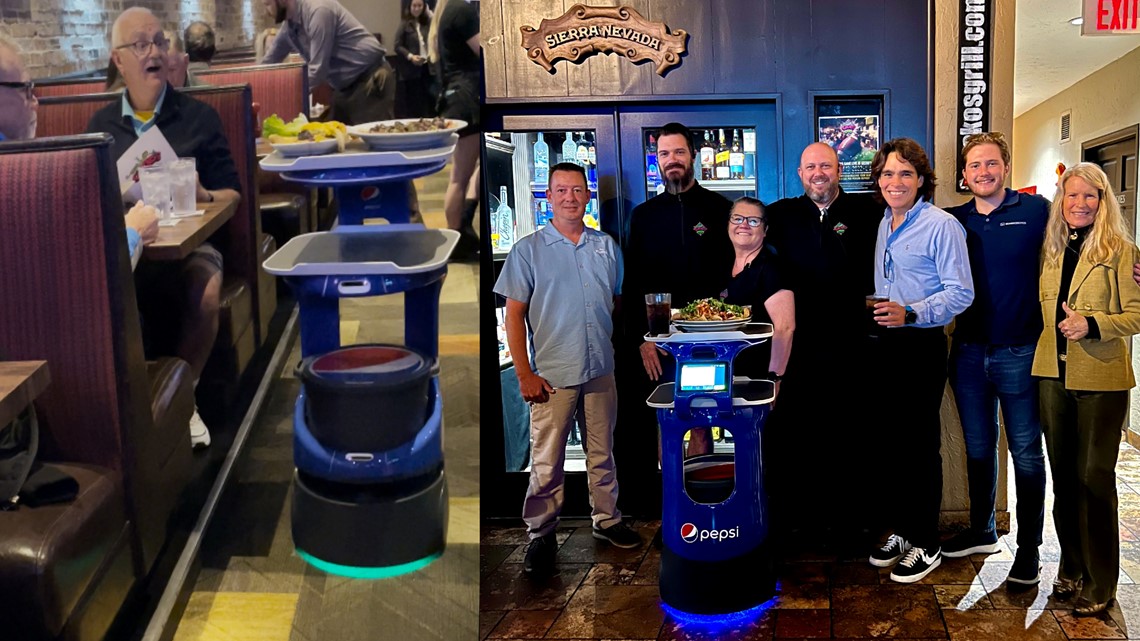 Robot servers help restaurant staff at Gecko's Grill & Pub | wtsp.com
