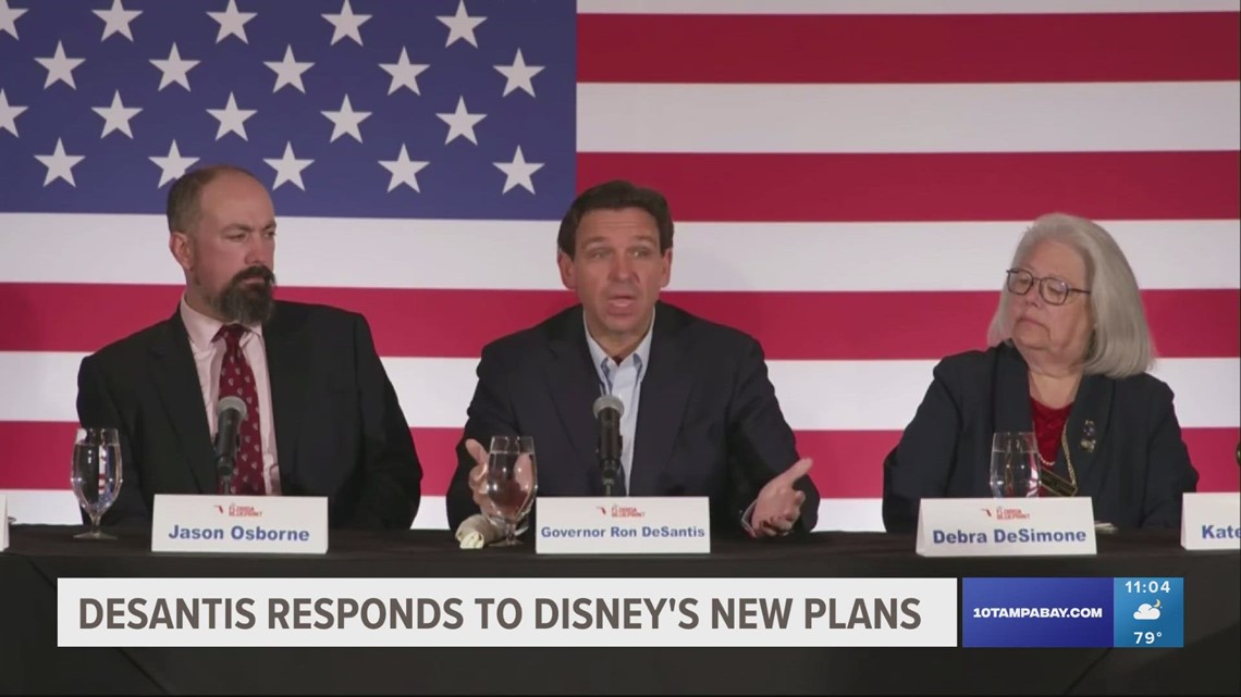 DeSantis asks that judge be disqualified from Disney's free speech lawsuit | wtsp.com