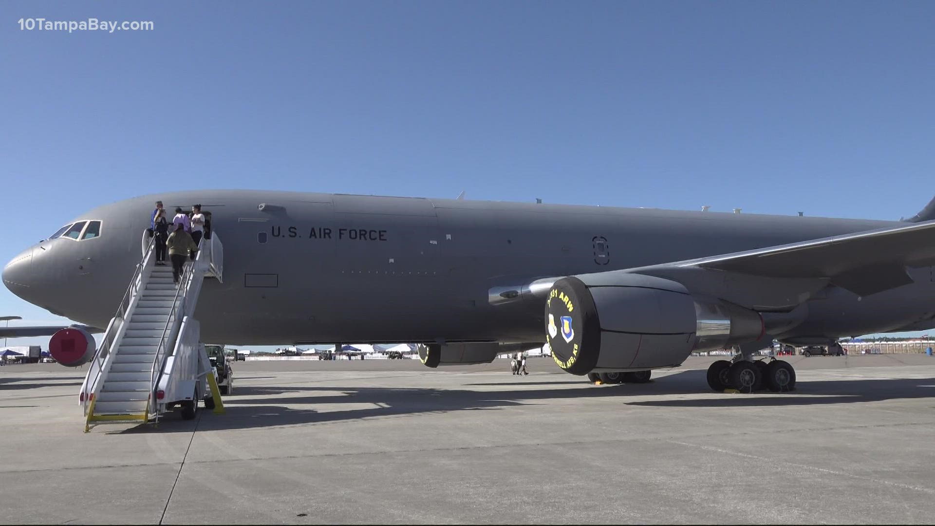New KC-46A Pegasus aircraft on display at Tampa Bay AirFest | wtsp.com