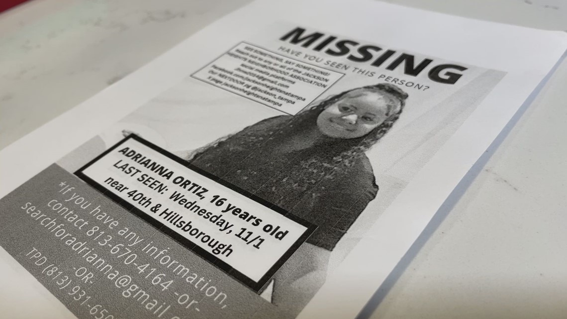 Tampa 16-year-old has been missing since Nov. 1, 2023 | wtsp.com