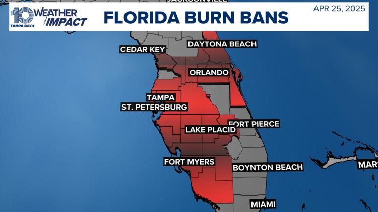 Burn bans in place across Tampa Bay amid drought | wtsp.com
