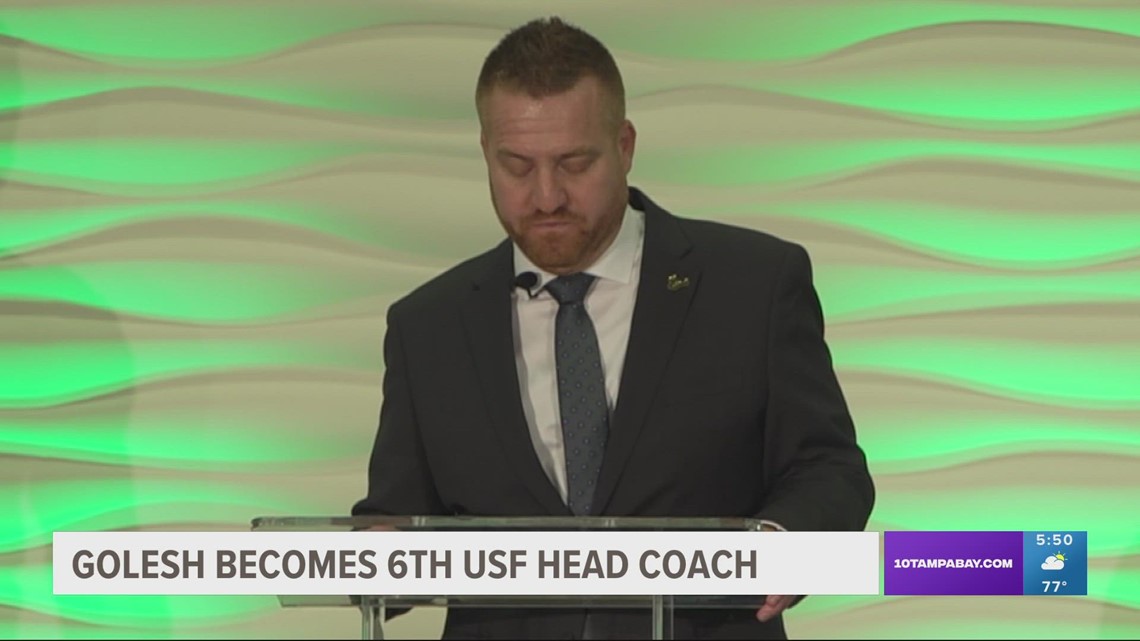 'We're gonna set the standard': New USF head football coach Alex Golesh ...
