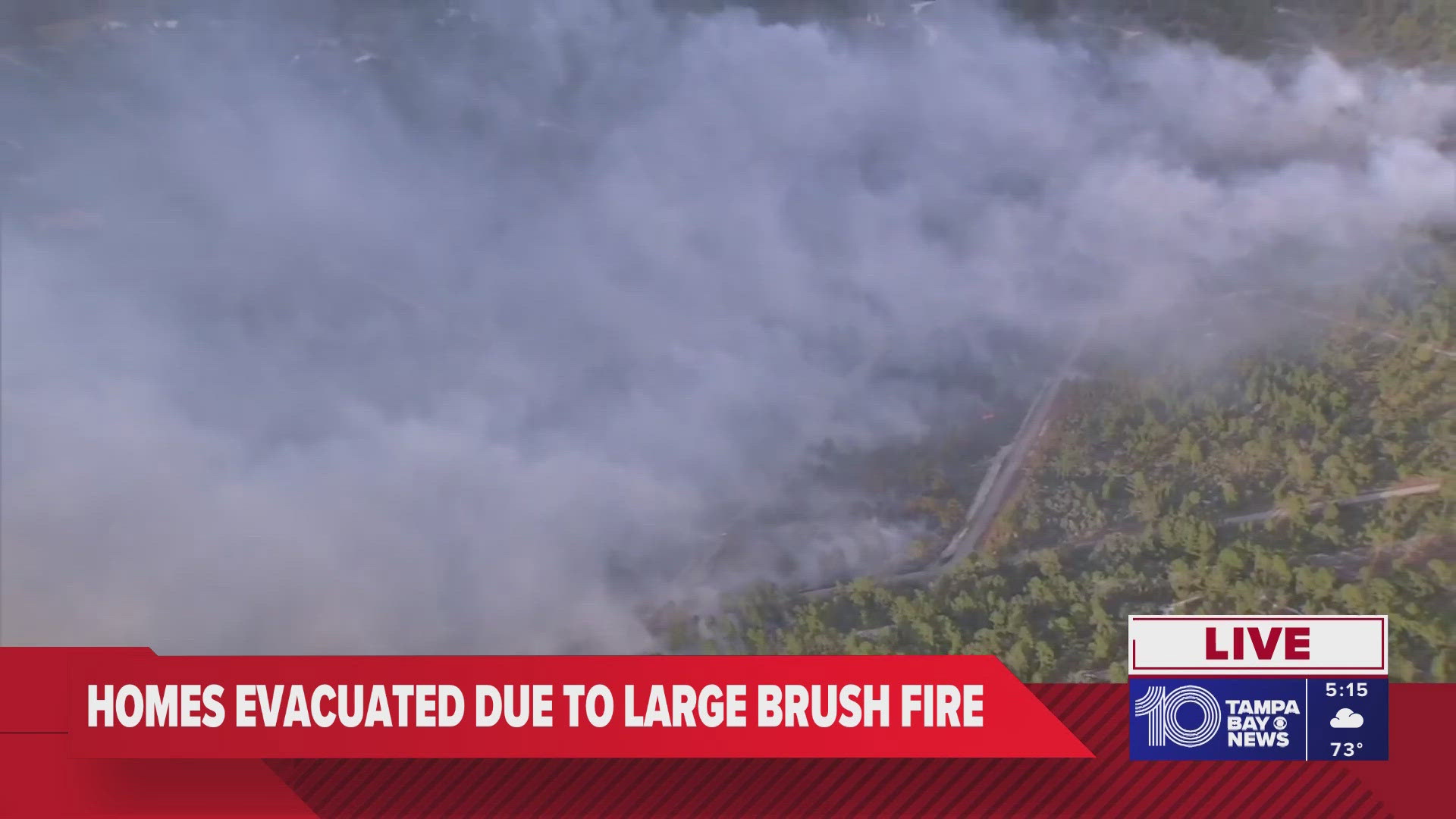 Homes evacuated due to large brush fire in Highlands County | wtsp.com