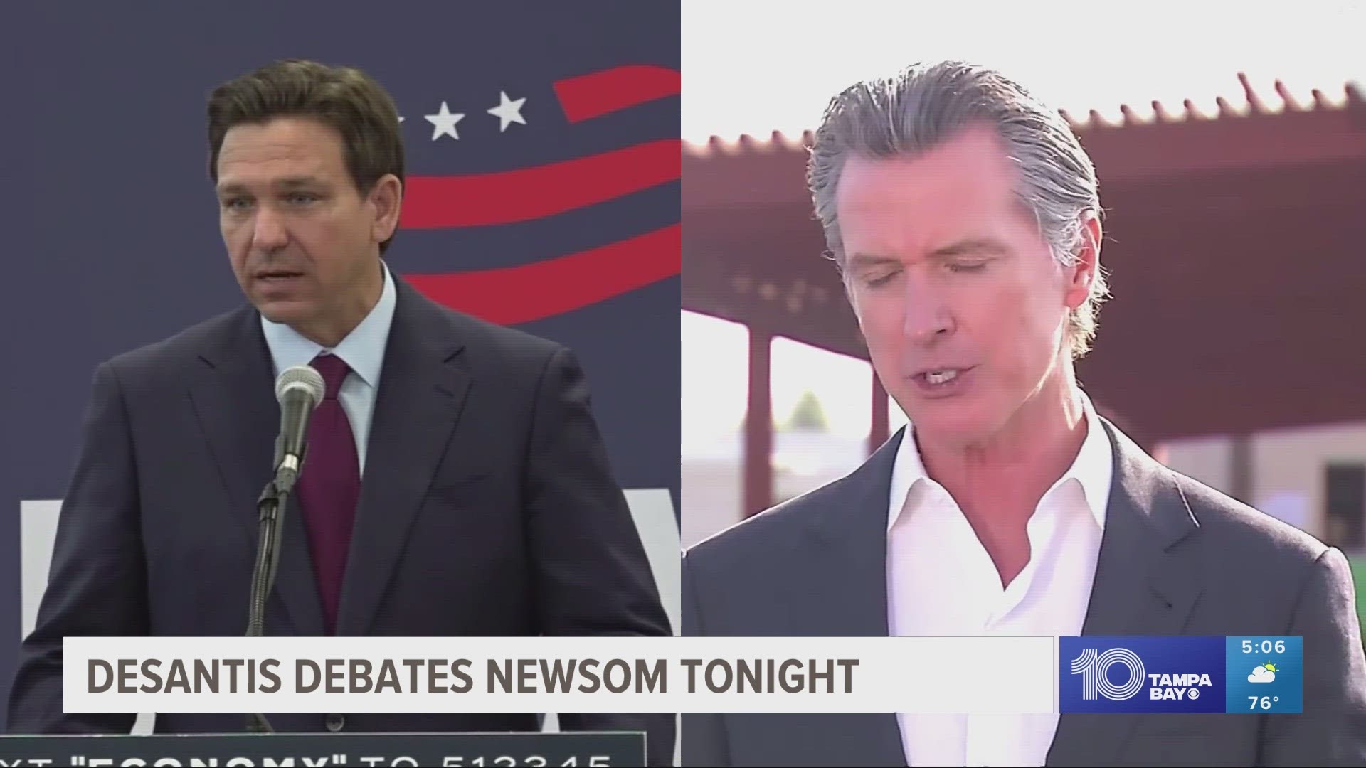Desantis Newsom Debate Time How To Watch Streaming Info