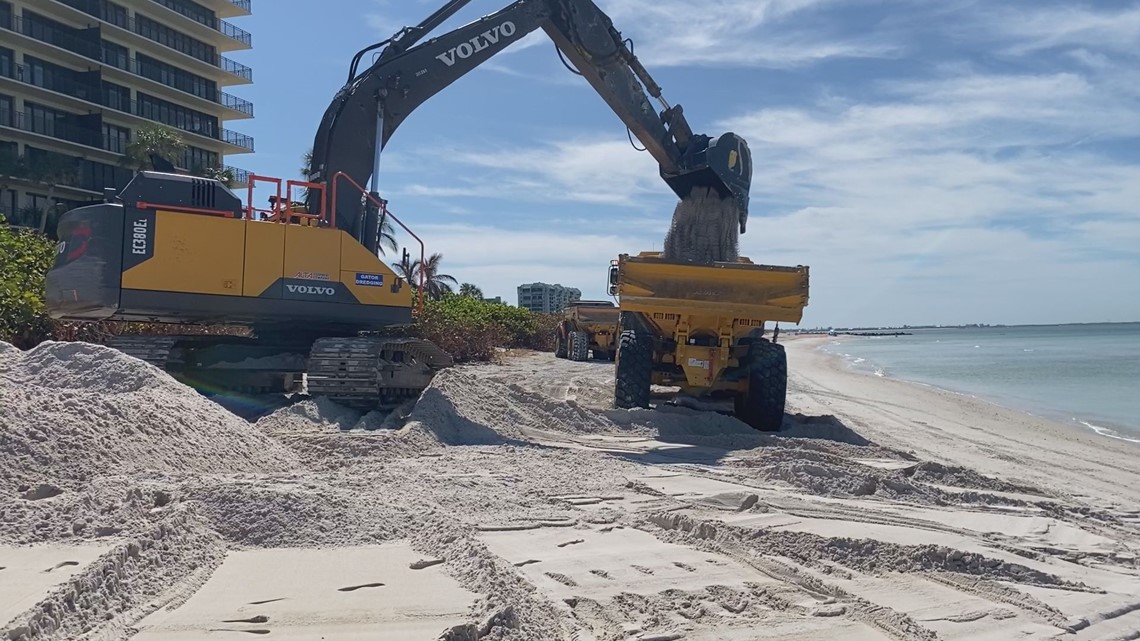 Sunset Beach dune restoration ongoing after Hurricane Idalia | wtsp.com