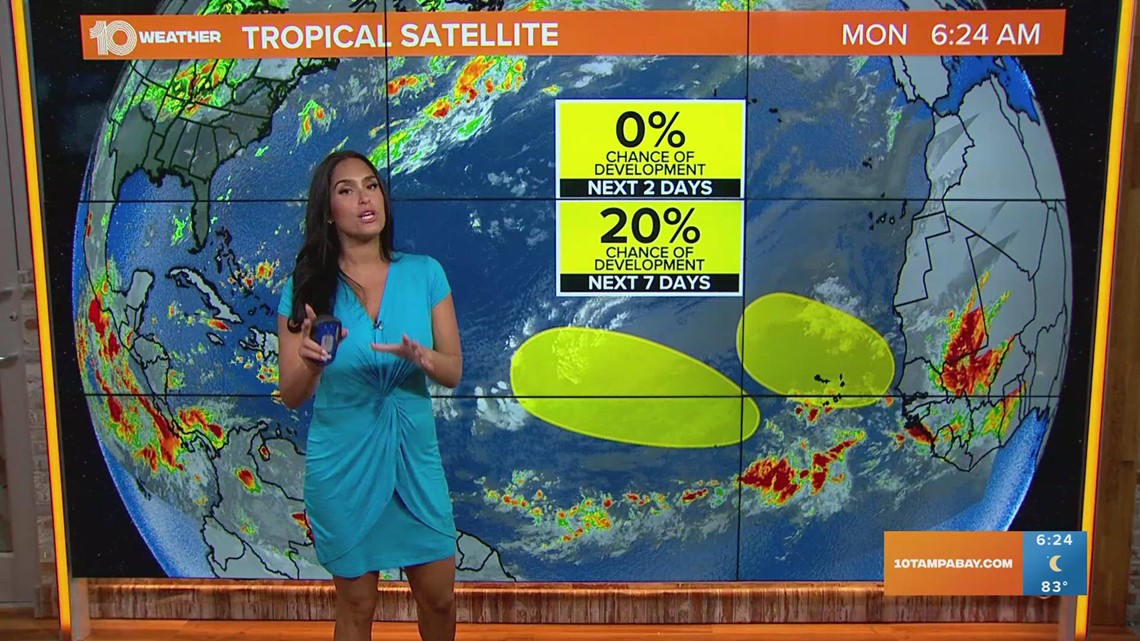 Tracking the Tropics: 2 areas of interest moving through Atlantic ...