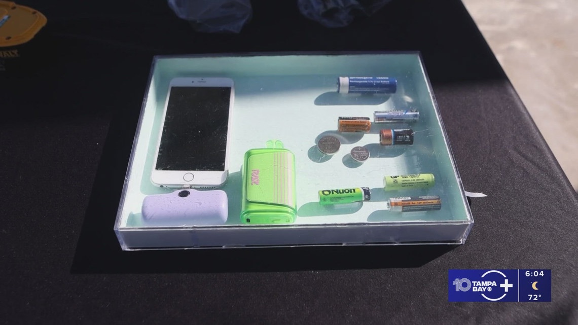 Lithium-ion battery fire risk and how to dispose of them safely | wtsp.com