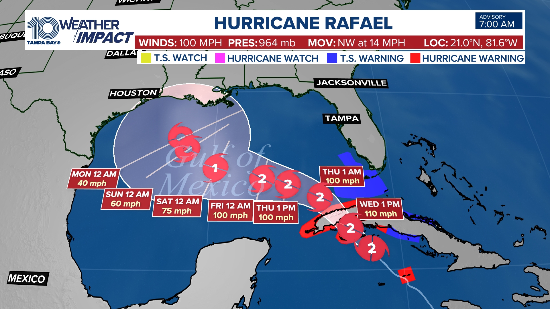 Tropics: Hurricane Rafael continues toward Cuba | wtsp.com
