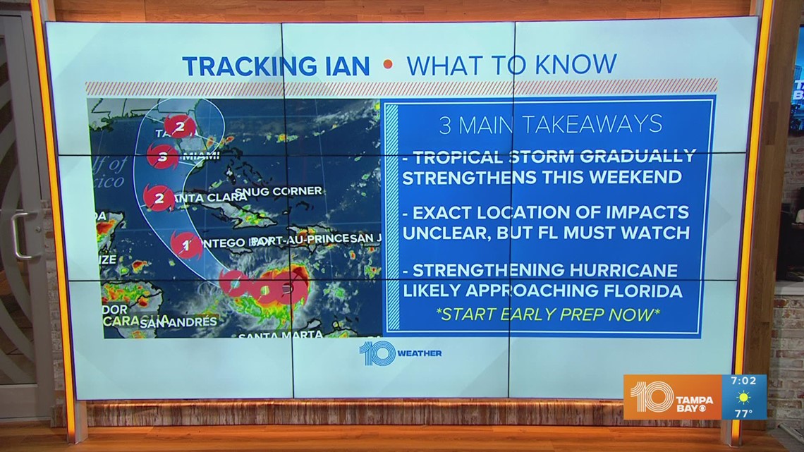Tracking the Tropics: Tropical Storm Ian gradually strengthening | wtsp.com