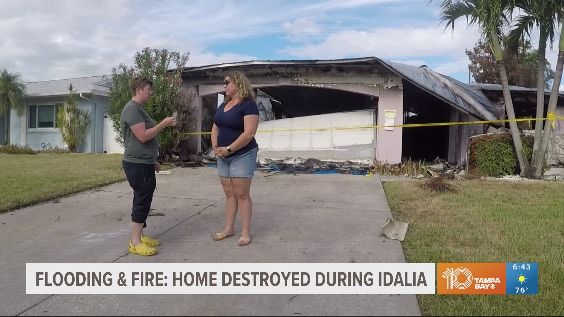 Family in Shore Acres hit by flooding and fire in Hurricane Idalia | wtsp.com