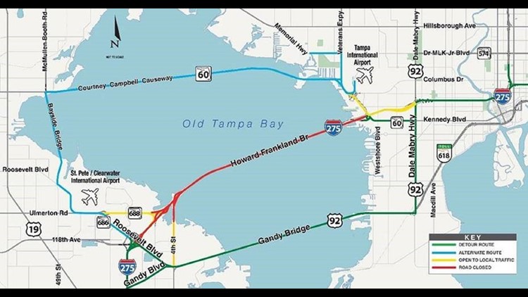Howard Frankland Bridge will close for construction, per FDOT | wtsp.com