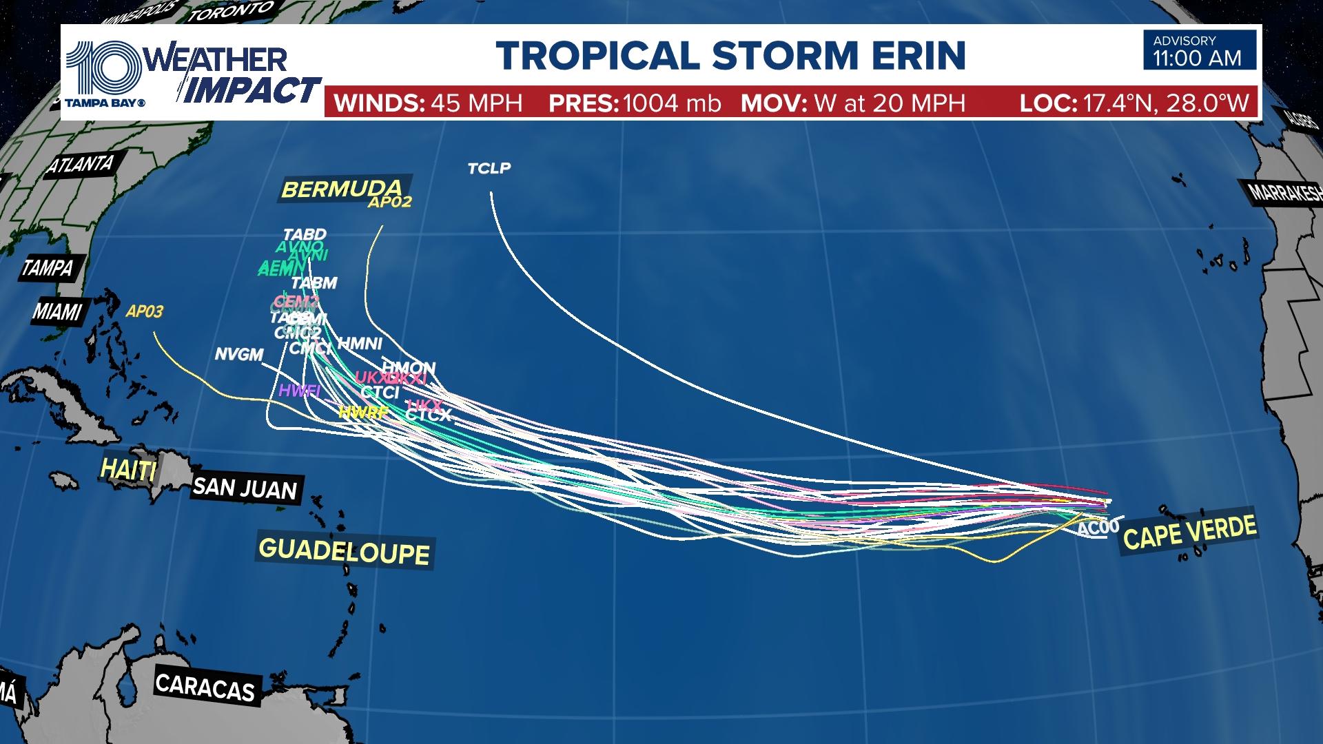Tropics forecast: Tropical Storm Erin forms in Atlantic, NHC says ...