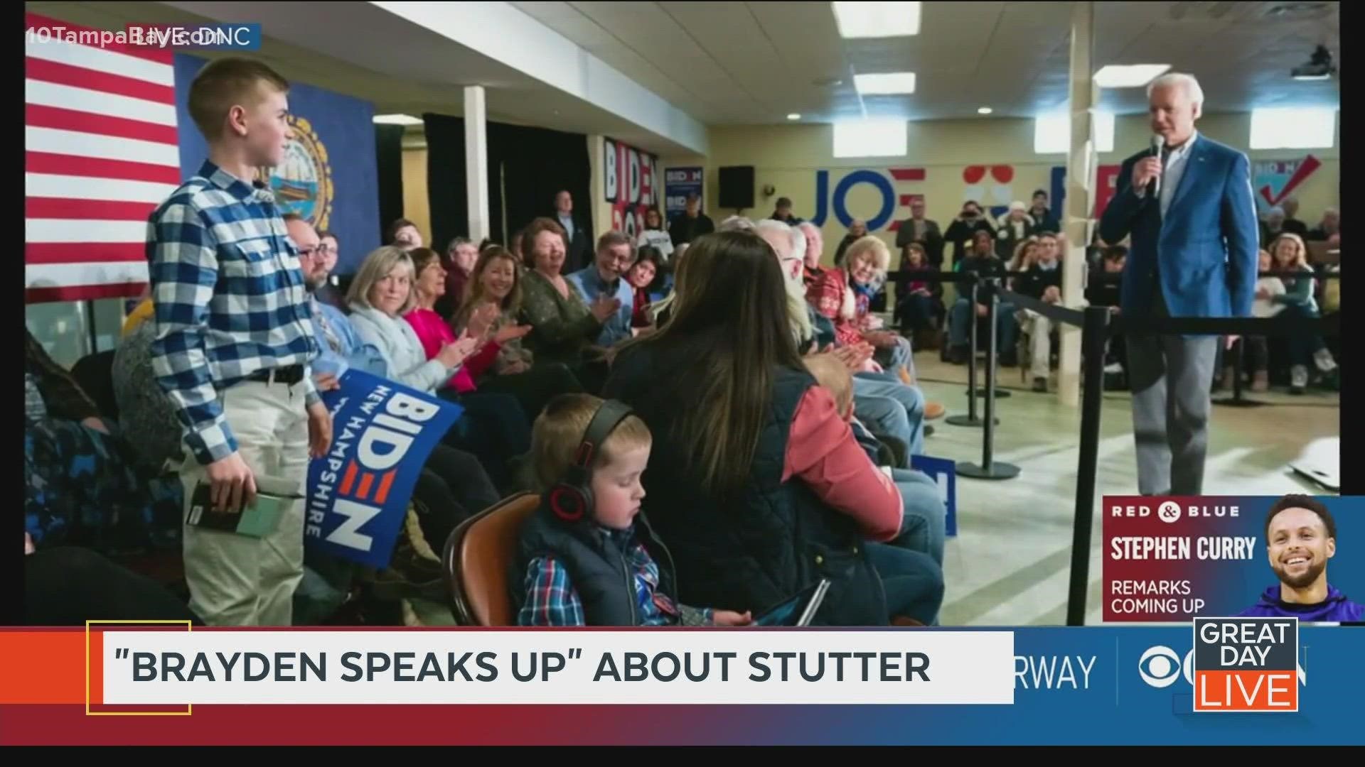 Boy who went viral for speaking at DNC writes book about stutter | wtsp.com