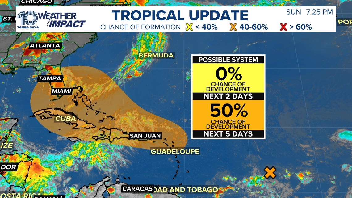 Tropics update: NHC monitoring Atlantic disturbance | wtsp.com