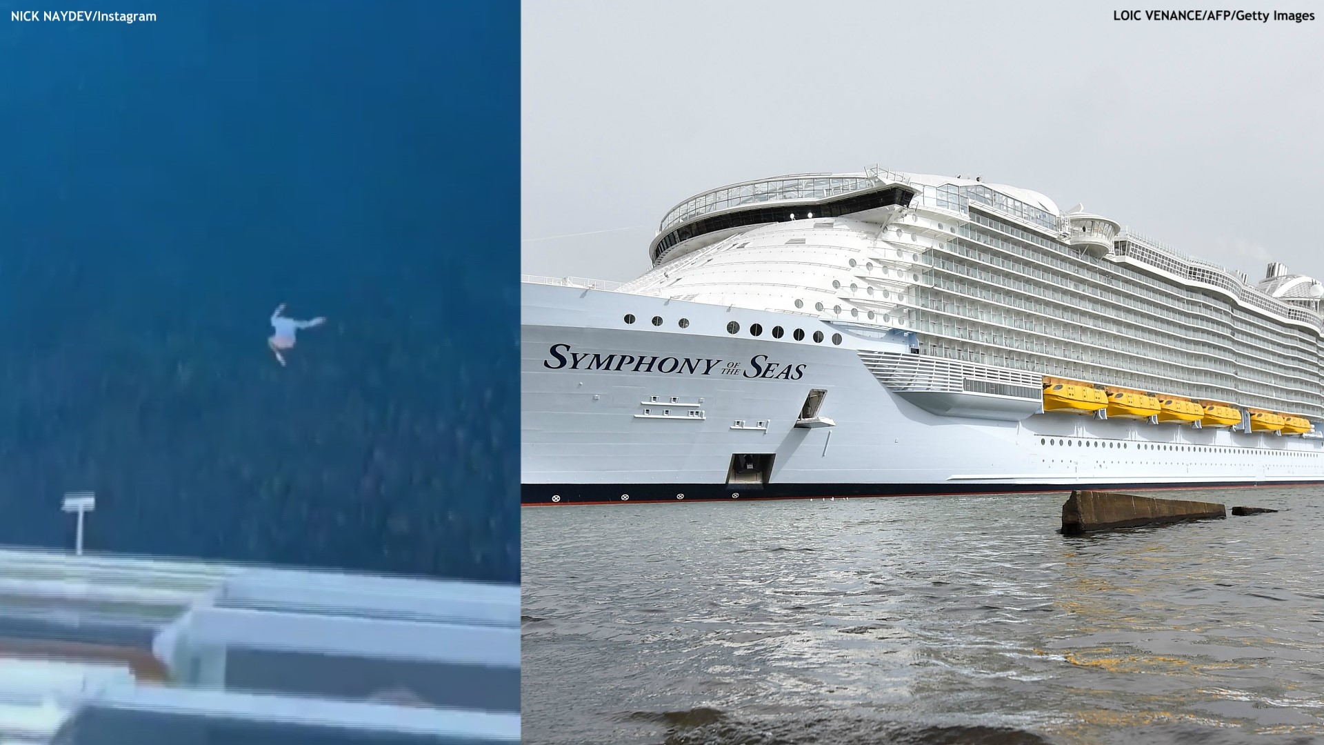 VIDEO: Man leaps off 11th deck of cruise ship, instantly regrets it ...