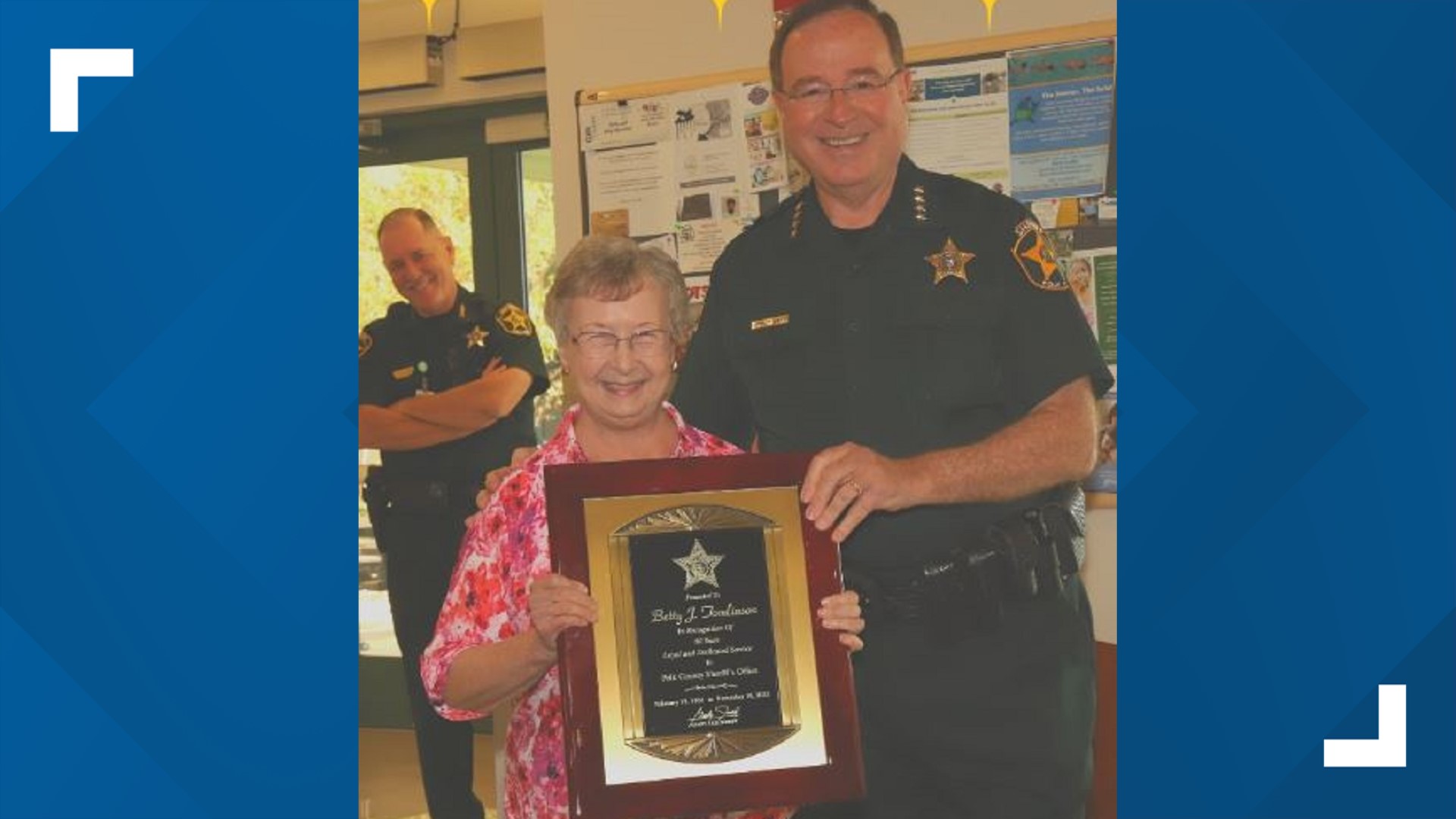 Florida woman retires from sheriff's office after 60 years | wtsp.com
