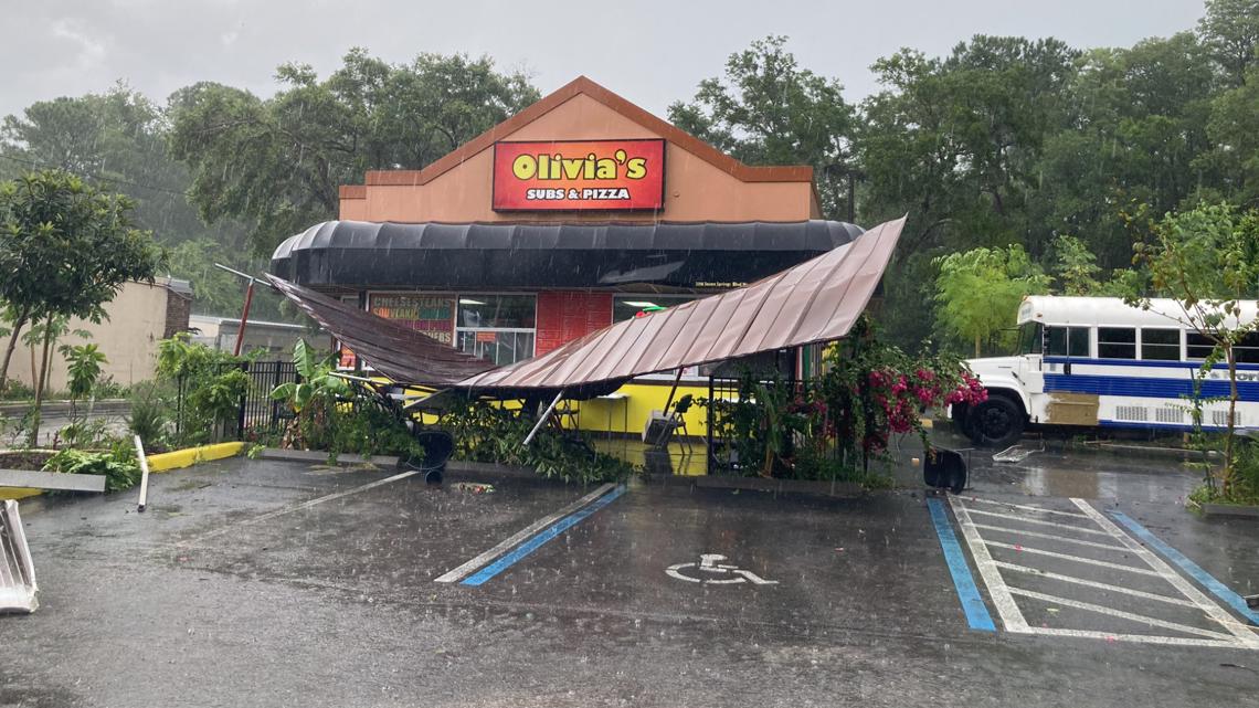 Pizza shop, homes damaged in severe storms around Tampa Bay | wtsp.com