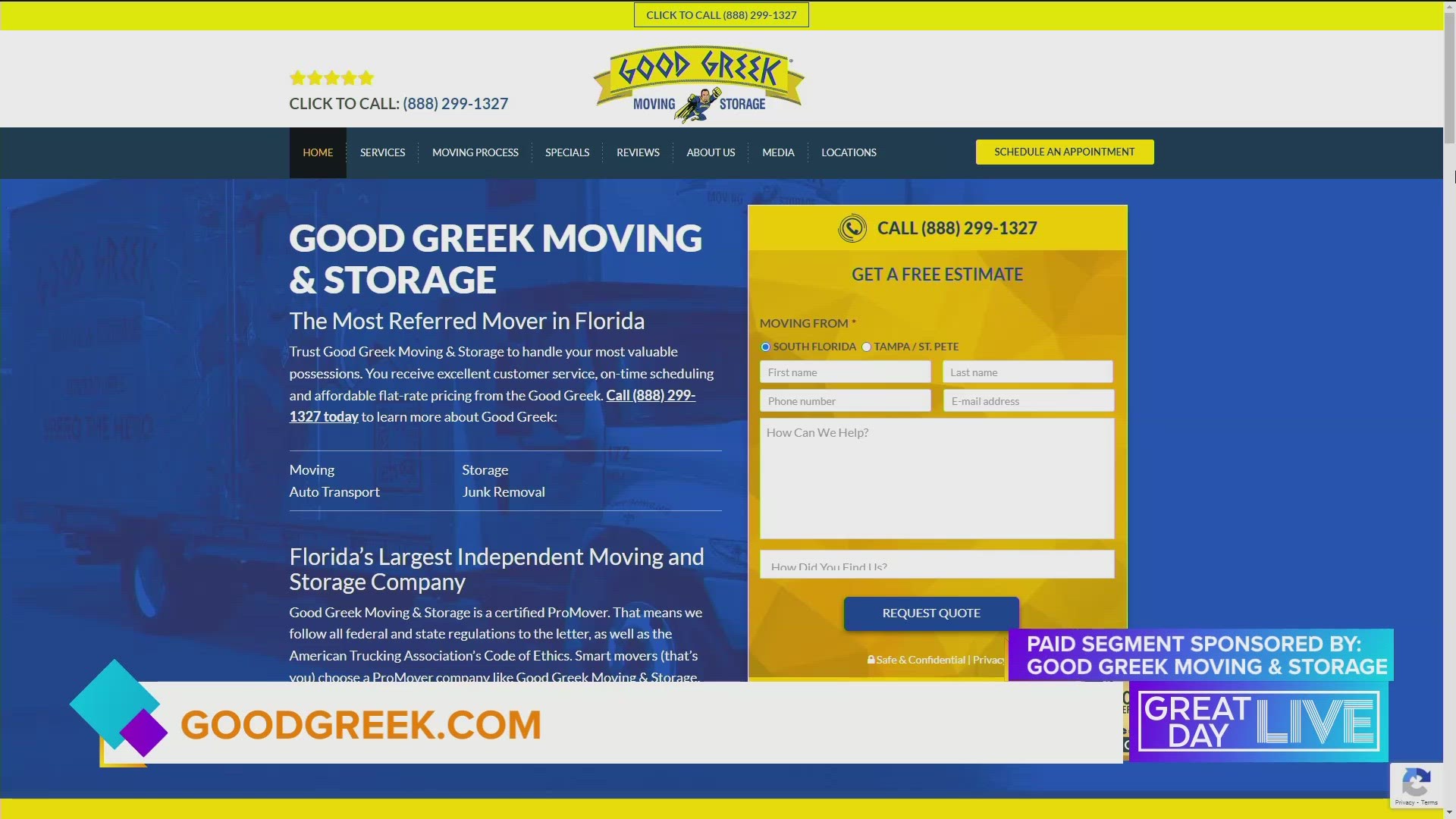 Good Greek Moving & Storage- the world’s only total relocation company ...