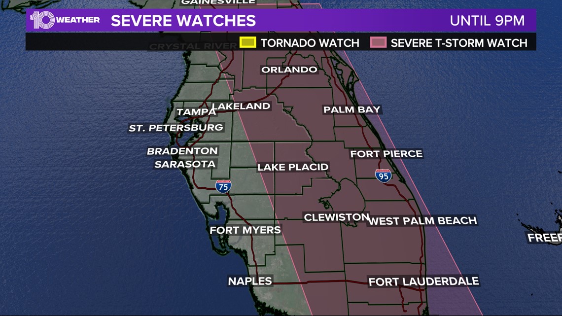 Severe thunderstorm watch issued for Florida peninsula | wtsp.com