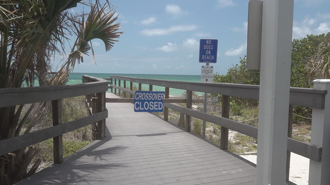 Sand erosion on Florida's west coast closes some beach crossovers ...