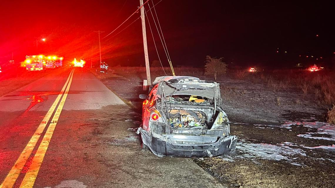 Car fire sparks 5-acre brush fire in Sebring | wtsp.com