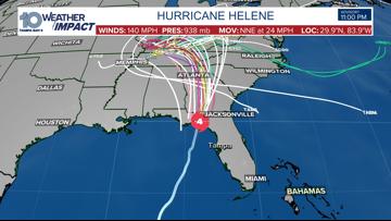Track Hurricane Helene: Spaghetti, forecast cone | wtsp.com