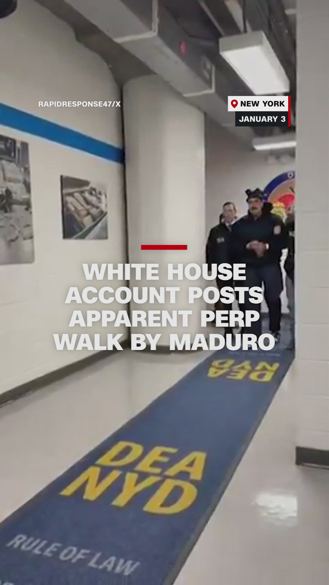 Nicolás Maduro seen doing perp walk in video posted by White House ...