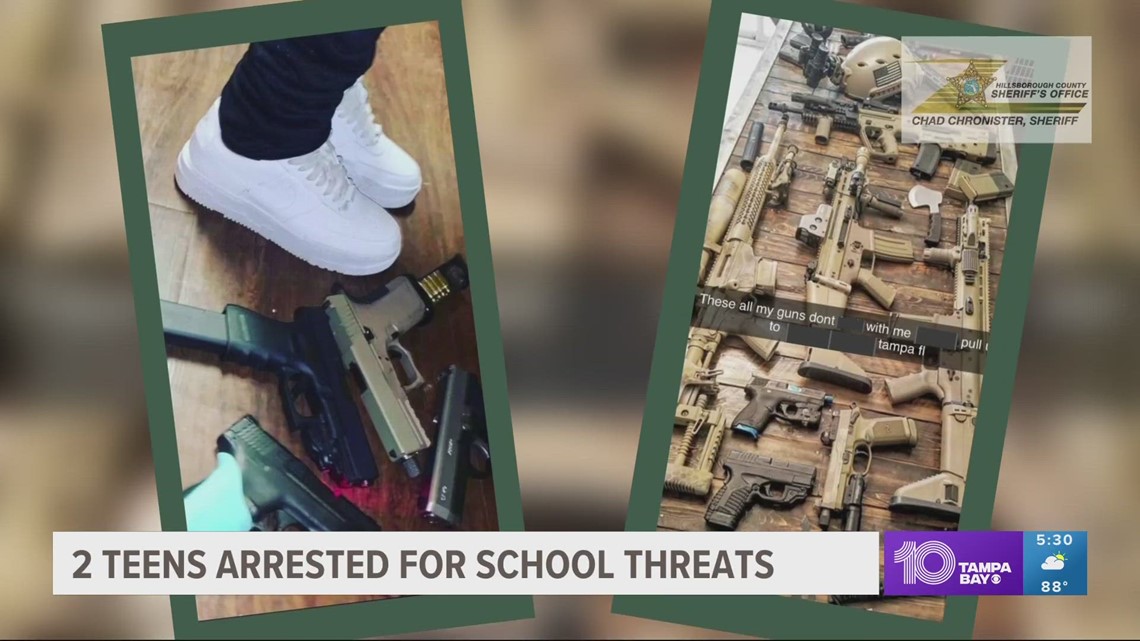 Tampa Bay area teens arrested for threatening Bloomingdale High School | wtsp.com