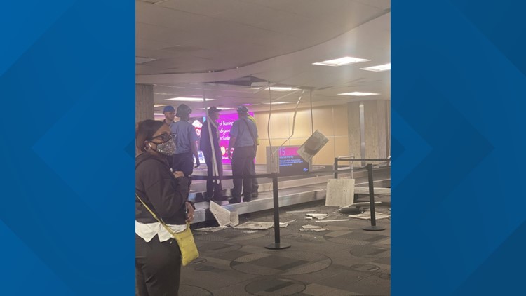 TPA employee falls from ceiling near baggage claim | wtsp.com