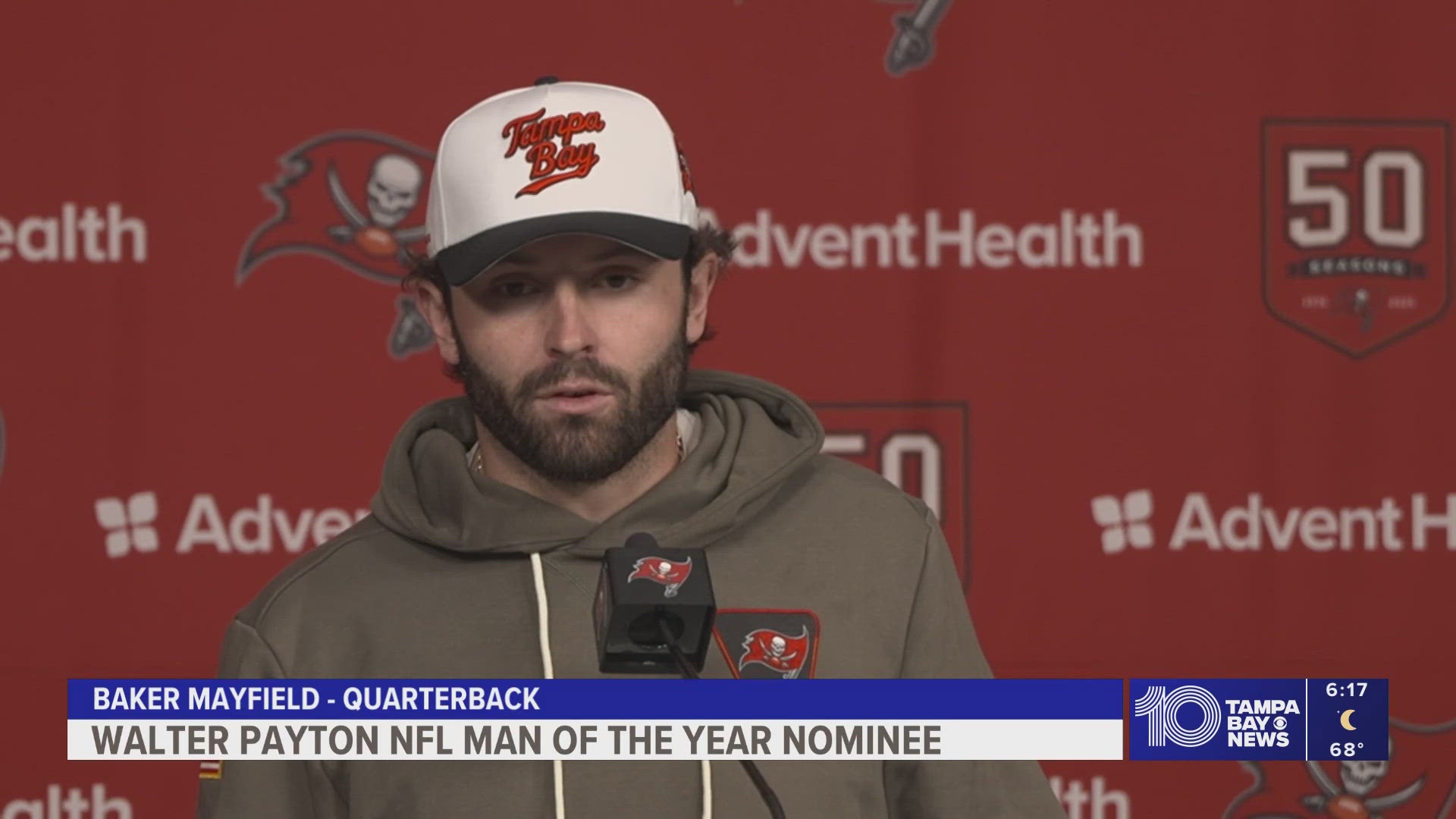 Baker Mayfield nominated for Walter Payton Man of the Year | wtsp.com