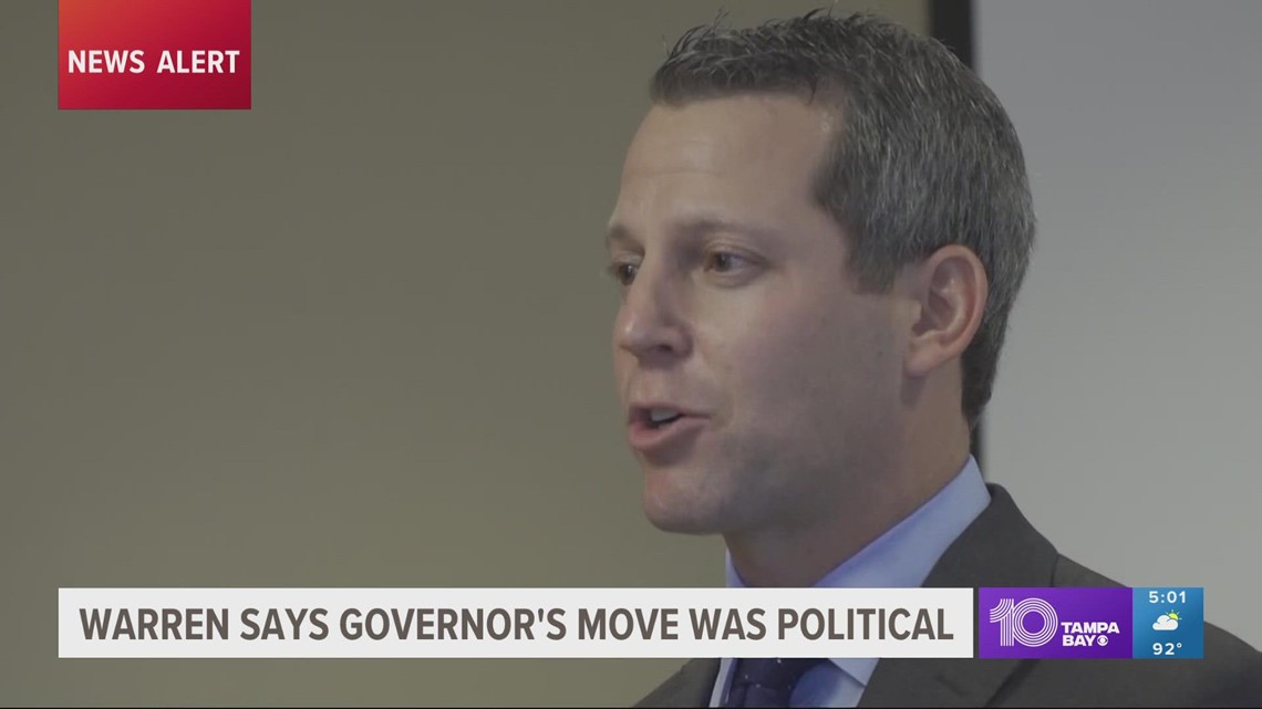 Andrew Warren accuses DeSantis of 'presidential' motivation for ...