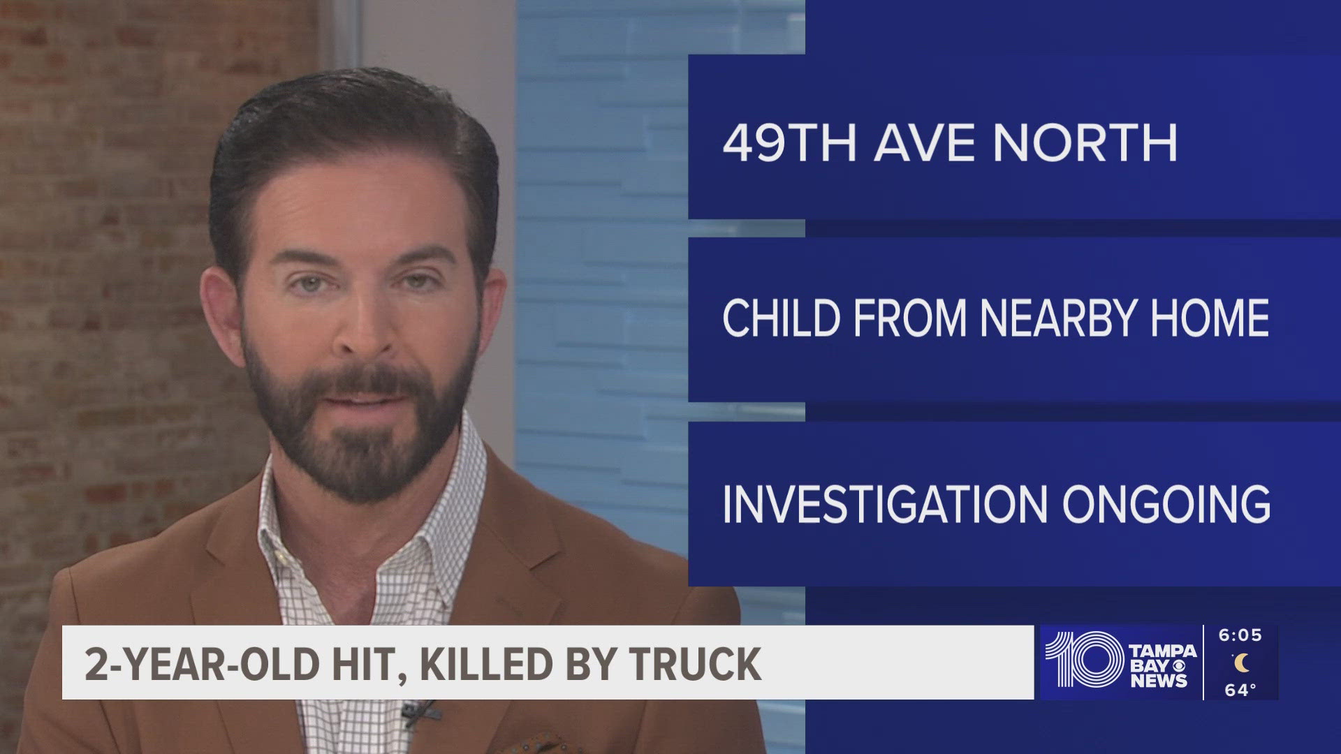 2-year-old killed after being struck by vehicle in Pinellas County: FHP | wtsp.com